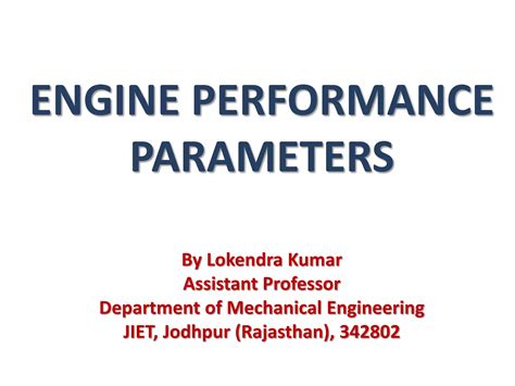 i c engine performance parameters ppt