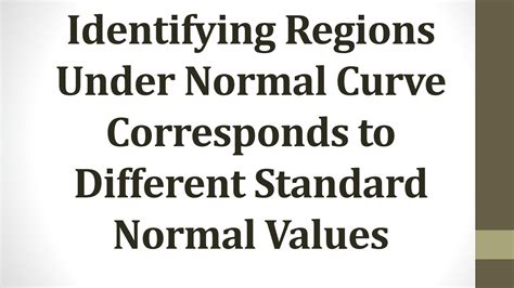 solution lesson 6 identifying regions under normal curve corresponds