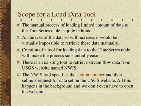 Ppt Designing A Query Tool For Time Series Data In Arcgis Hydro Data