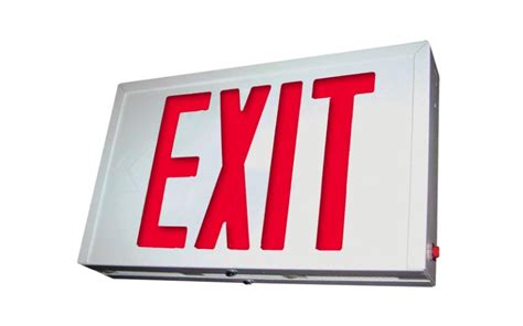 U Universal Steel LED Exit By Exitronix Barron Lighting Group