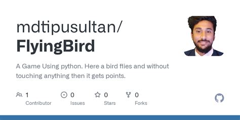 GitHub Mdtipusultan FlyingBird A Game Using Python Here A Bird Flies And Without Touching