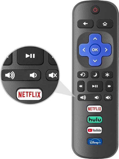 Pack Of 2 Replacement Remote Control For Roku Tv For Tcl