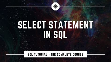 Select Statement In Sql Printing Data From Tables In Sql Youtube