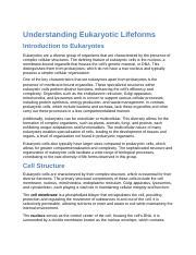 Exploring Eukaryotic Cells: Structure and Functions Unveiled | Course Hero