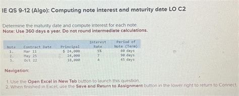 solved ie qs 9 12 algo computing note interest and