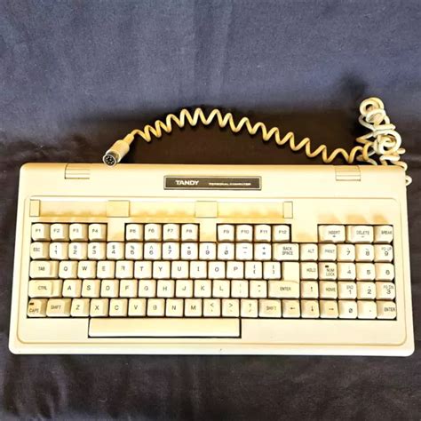 Vintage Tandy 1000 Personal Computer Keyboard 8 Pin Din Untested Clean