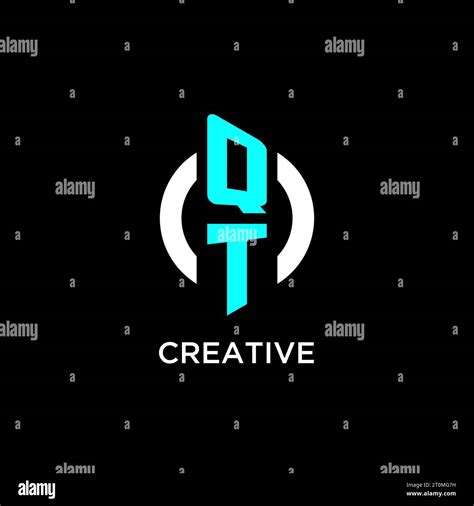 QT Circle Monogram Logo Design Ideas Stock Vector Image Art Alamy