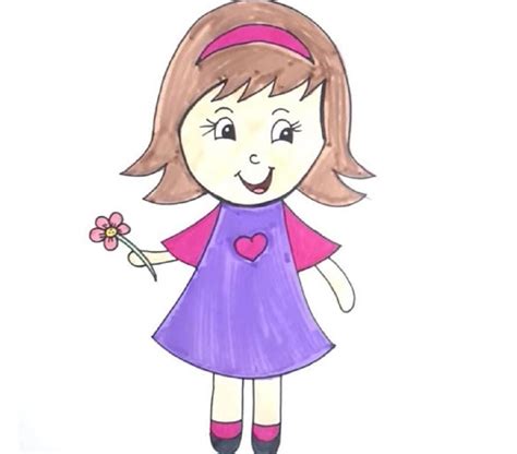 31 عکس از دنیای رنگارنگ نقاشی دخترانه کودکانه جدید