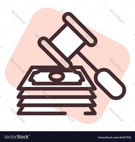 Money Inheritance Law On A White Background Vector Image