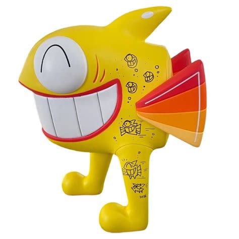 The Walking Fish Yellow 7 Figure By Pez Custome 11 Monkey Paw