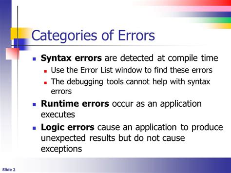 Finding and Debugging Errors - ppt download