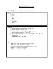 Understanding Osmosis An Experiment With Potato Chips Course Hero