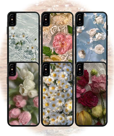 신상할인 Wet Flower 커플케이스 우정템 키치 인스타감성 유행케이스 인기 아이폰 우정케이스 갤럭시 커플템 감성 핸드폰케이스 인스타 휴대폰케이스 플라워 스마트톡 꽃