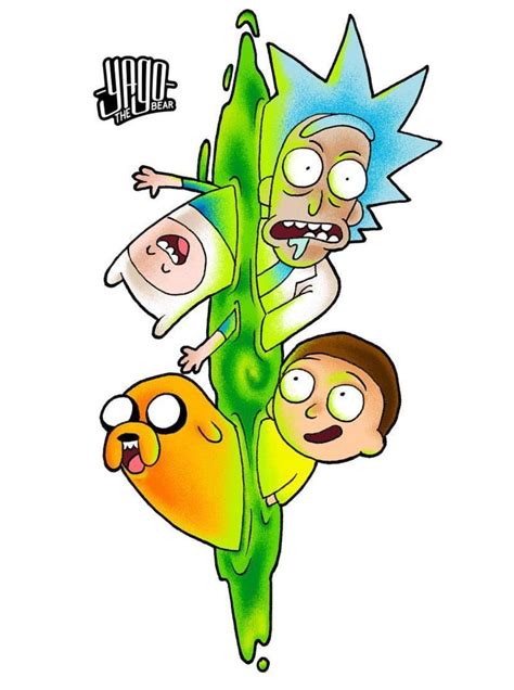 Rick And Morty X Adventure Time Adventure Time Anime