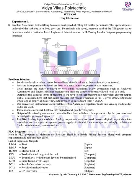 Automation And Robotics Week 05 Theory Notes 20me51i Pdf