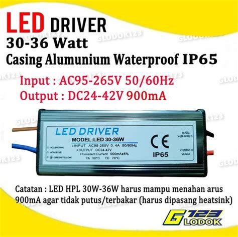 Jual Led Driver W Watt Ma Ac Dc Casing Besi Aluminium Ip Waterproof Di Lapak Glodok