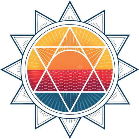 A Colorful Abstract Geometric Shape Offers Vibrant Symmetrical Design For Modern Aesthetics