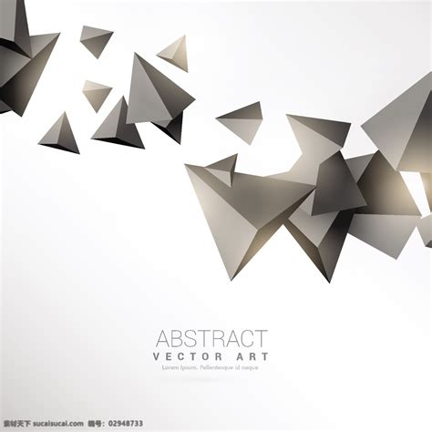 白色背景下的三维三角形图形素材图片下载 素材编号02948733 素材天下图库