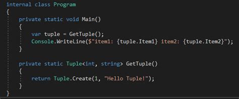 c 7 0 value tuple ve discard