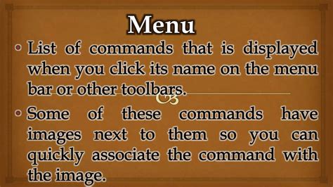 Menu Commands And Toolbars In Ms Publisher Pptx