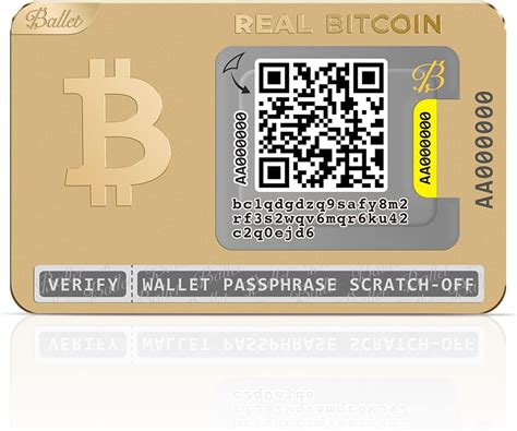 Jp Ballet Real Bitcoin ゴールドエディション、多通貨対応の物理的暗号通貨ウォレット、使いやすさ