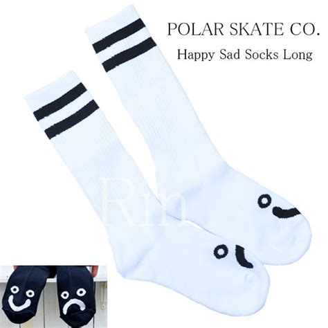 Polar Skate Co Happy Sad Socks Long