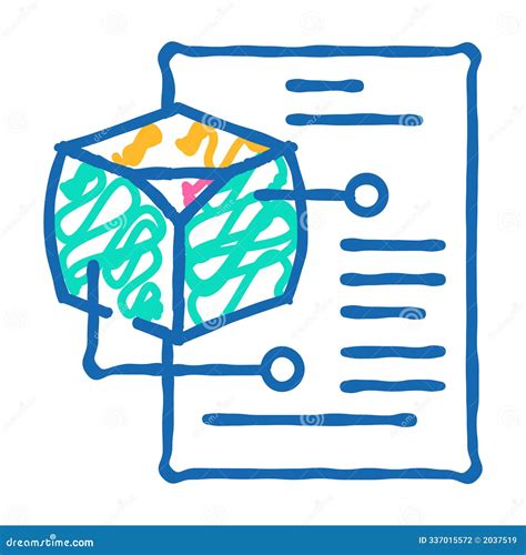 Modeling Data Science Icon Doodle Illustration Stock Vector Illustration Of Technology Sketch