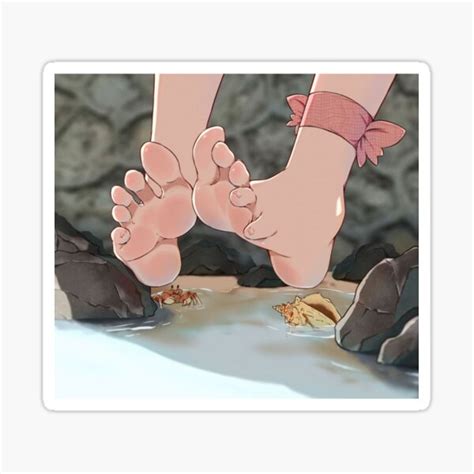 Cute Anime Feet Wate Sticker For Sale By Cutiefeets Redbubble