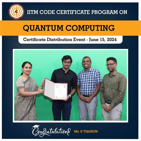 tharun shivashankar on linkedin happy to have completed iitm course on