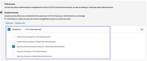Manage Administrator Roles For Citrix Analytics Citrix Analytics