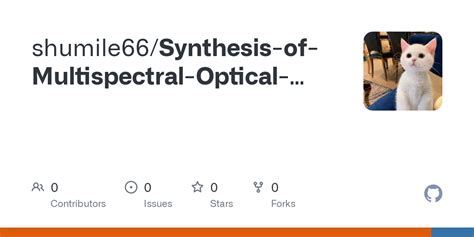 github shumile66 synthesis of multispectral optical images from sar
