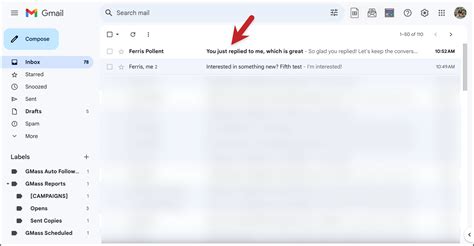 triggered emails in gmass send when a prospect is in their inbox