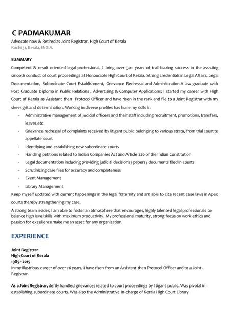 Padmakumar Linkedin Pdf