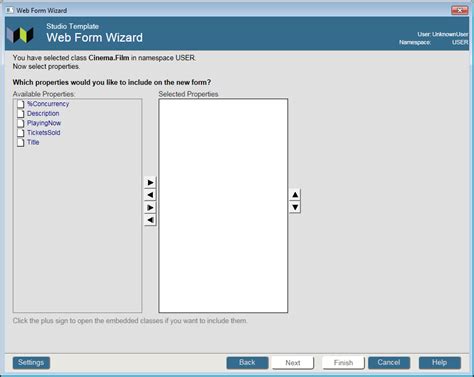 Using The Web Form Wizard Caché Web Applications Tutorial Caché