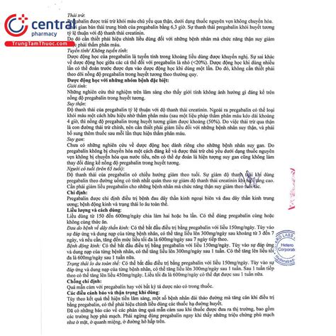[chÍnh HÃng] Thuốc Prega 100 điều Trị đau Dây Thần Kinh Hiệu Quả