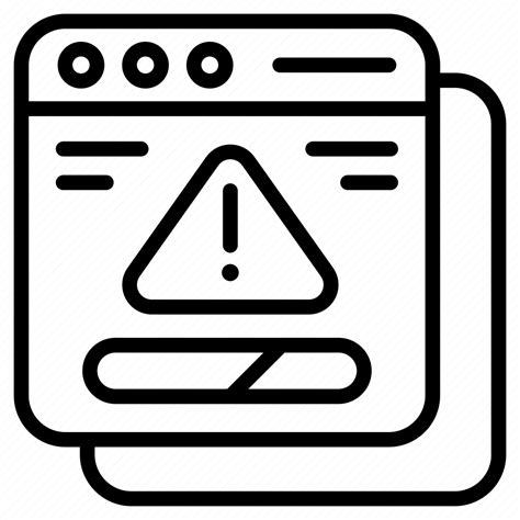 Computer Error Message Website Web Icon Download On Iconfinder