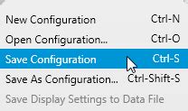 Saving A Configuration File