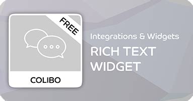 Rich Text Widget Marketplace