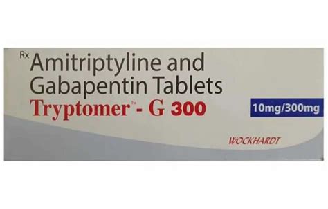 310mg Tryptomer G Amitriptyline Gabapentin Tablets Strength 10mg 300mg At ₹ 120 Box In Nagpur