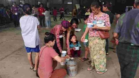 လိုင်ဇာမြို့အနီးရှိ မုန်လိုင်ခက် စစ်ဘေးရှောင် စခန်းမှ ပြည်သူ ၆၀၀ နီးပါး