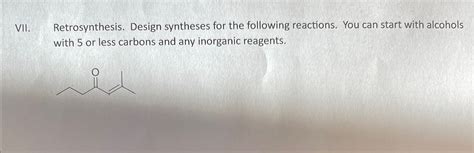 solved retrosynthesis design syntheses for the following