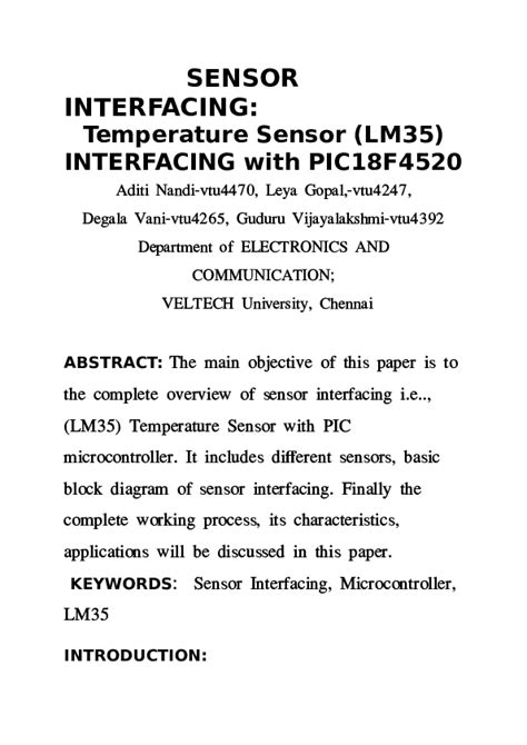 Temperature Sensor Circuit Diagram Using 8051
