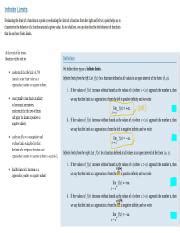 Understanding Infinite Limits Evaluating Function Behavior Course Hero