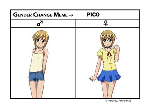 Pico Gender Change Meme By Celes91 On DeviantArt