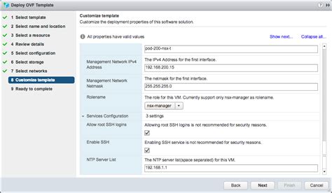 Nsx T 20 Lab Build Deploying Nsx Manager · Definit