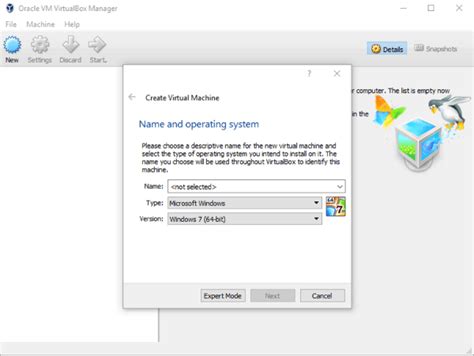 how to use virtualbox 64 bit buttonvse