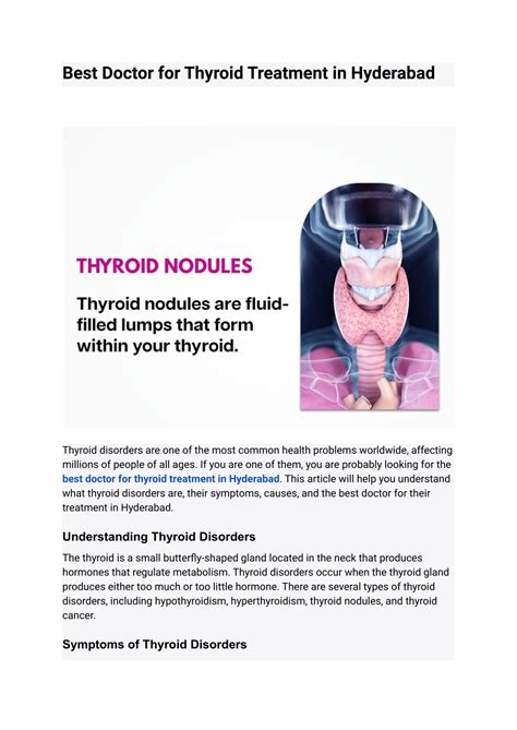 Ppt Best Doctor For Thyroid Treatment In Hyderabad Dr Jp Kotla