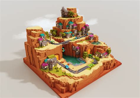 Desert City By William Santacruz R Voxel