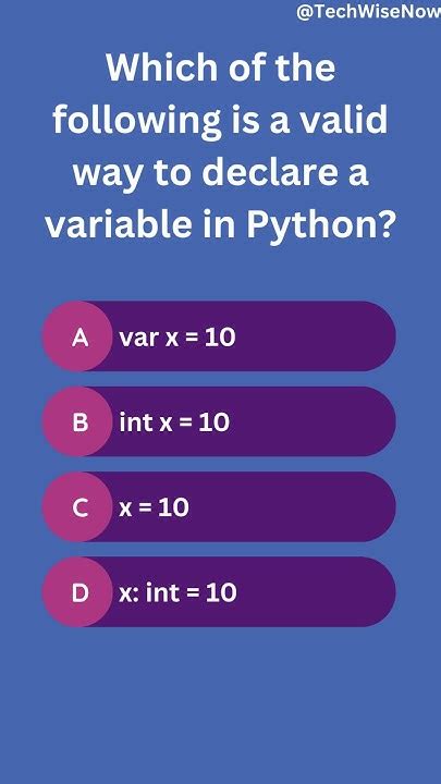 Python Variable Declaration 🐍💡 Shorts Python Youtube