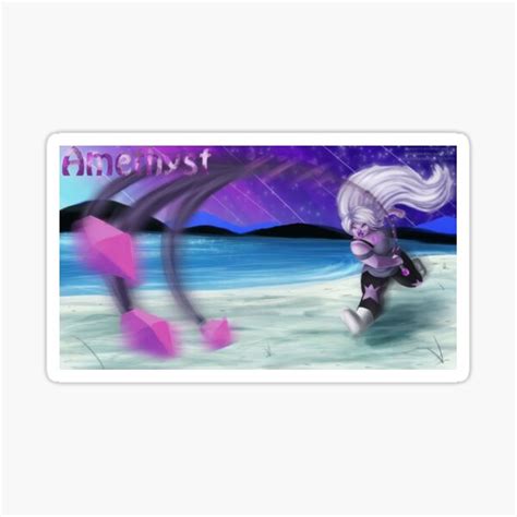 Steven Universe Amythest Sticker For Sale By LuckyCharmKitty Redbubble